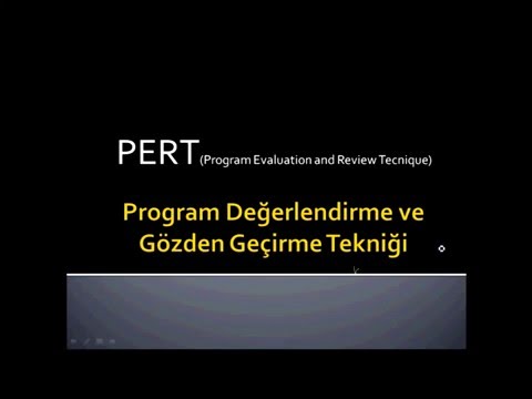 Yöneylem Araştırması 2 || PERT