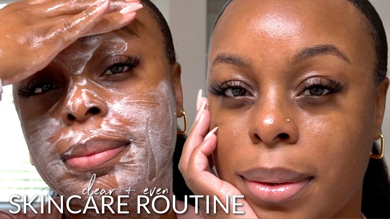 SKINCARE ROUTINE | Clear + Even Complexion, Anti-Aging, Hydration for ...