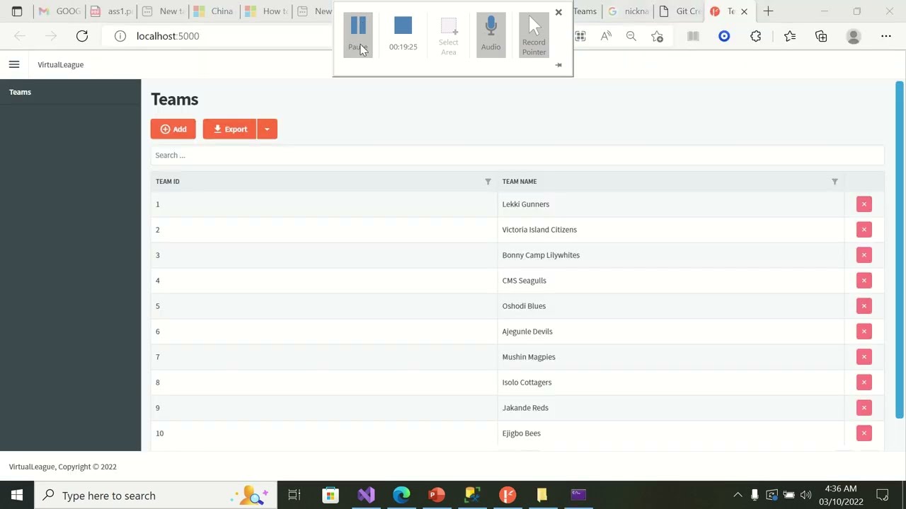 CREATING VIRTUAL FOOTBALL LEAGUE APP USING RADZEN AND RADZEN BLAZOR STUDIO (PART 1) - YouTube