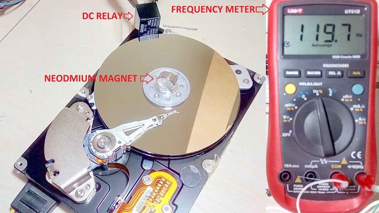 Motor RPM measurement using neodymium magnet - YouTube