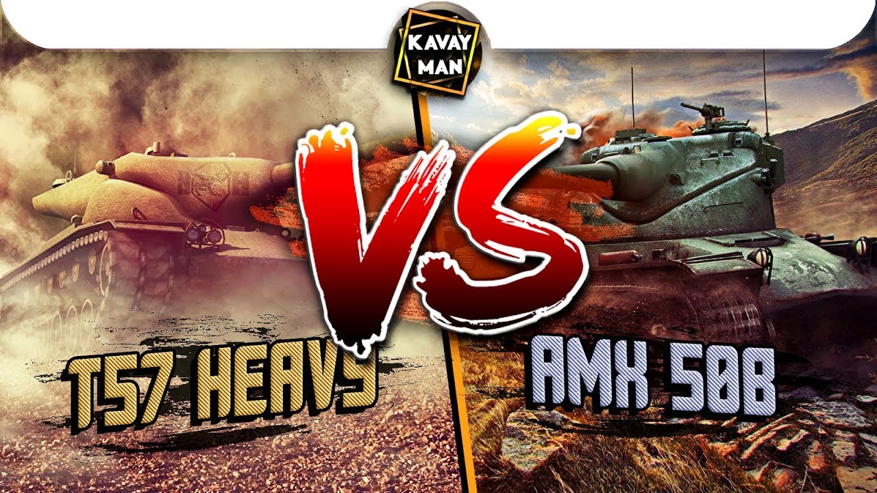 T57 Heavy VERSUS AMX 50B, Кто самый лучший? / WoT Blitz - YouTube