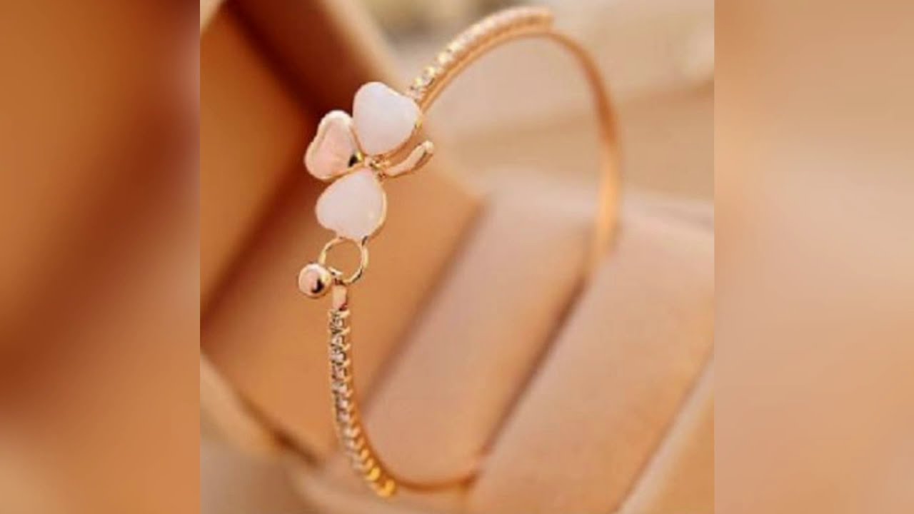 Gold Braslate Design's For Women On edge collection - YouTube