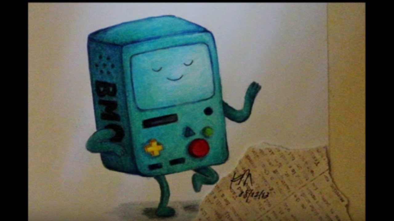Speed Drawing of BMO - Adventure Time!!! - YouTube