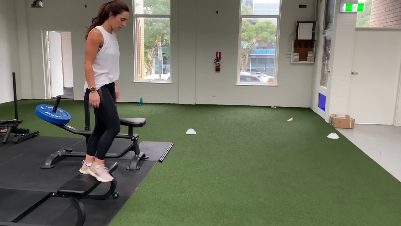 Depth jump and spring - single leg landing - YouTube