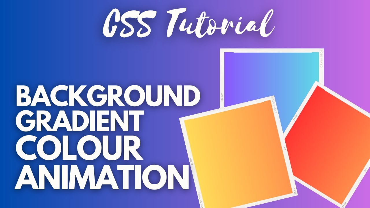 Create A Gradient Color Animated Background Using Css Code Rohit Youtube