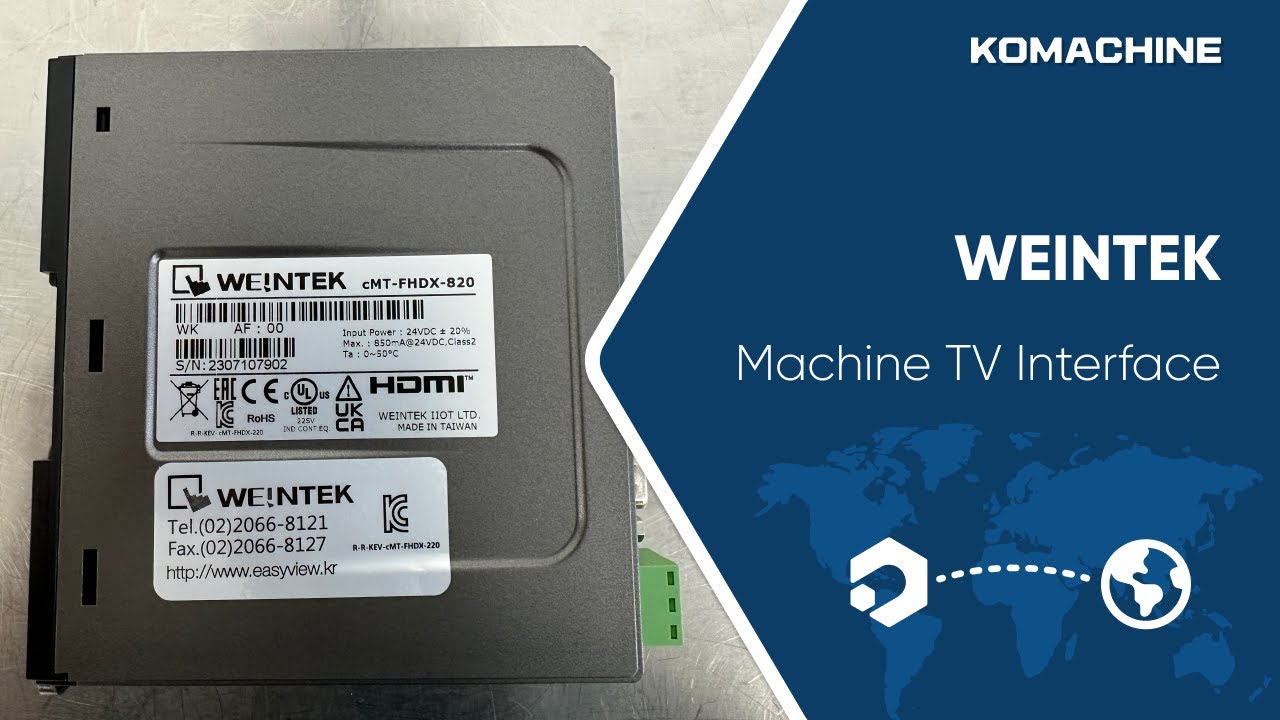 WEINTEK / Machine TV Interface (cMT-FHDX-820) / INV-03962 - YouTube