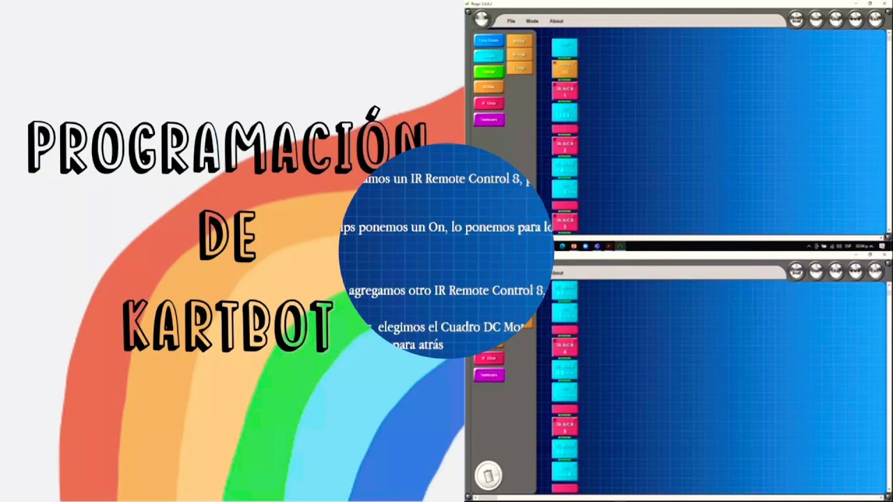 Programación en Rogic de KARTBOT - YouTube