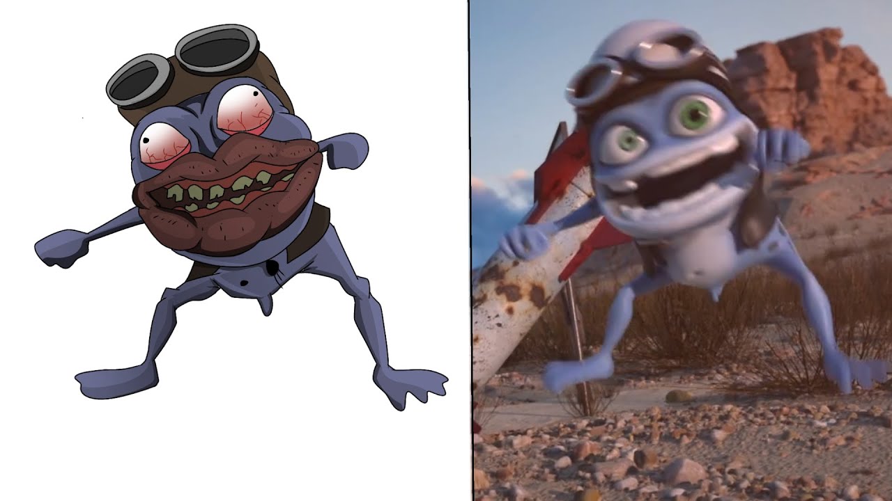 crazy frog driving funny| drawing memes - YouTube