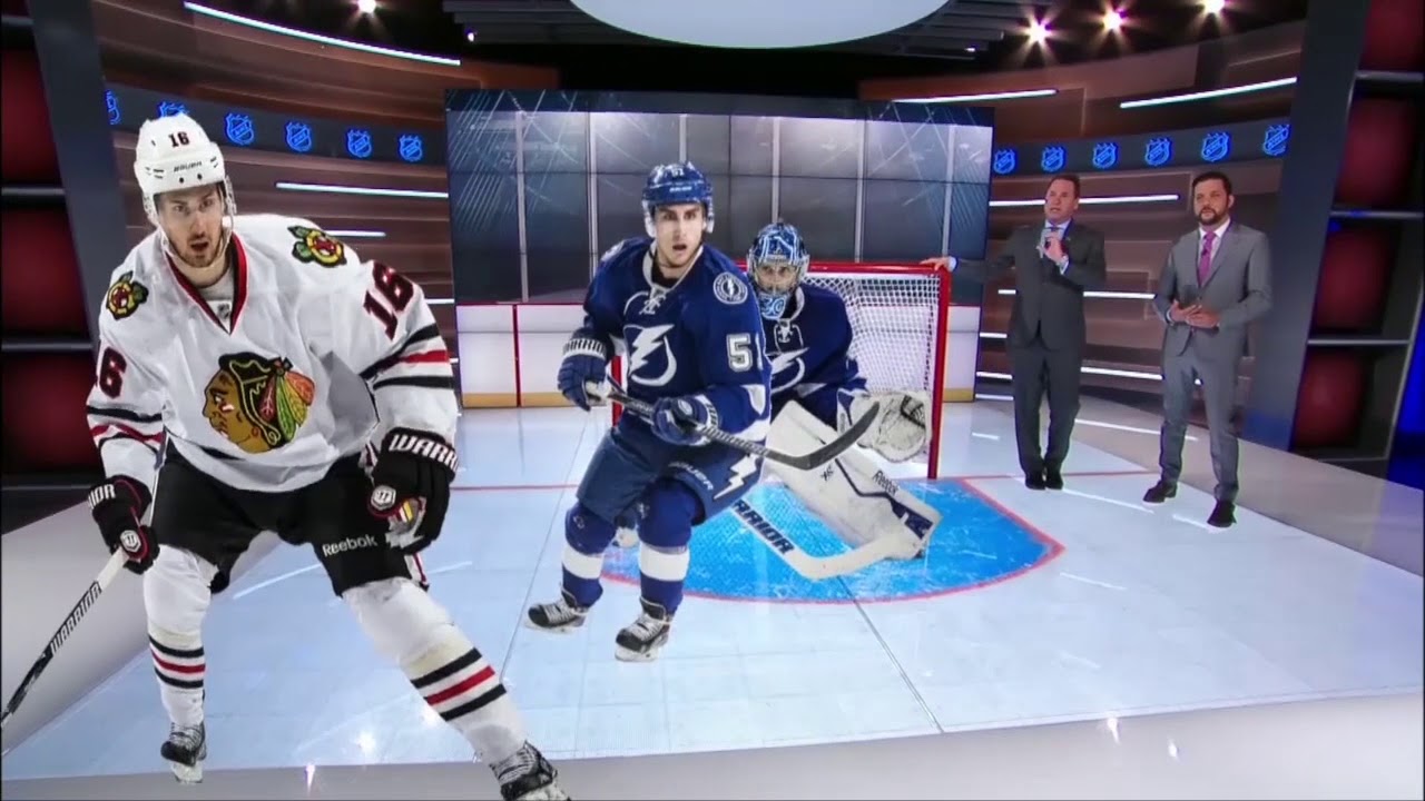 Augmented Reality in Rogers NHL Studio - YouTube