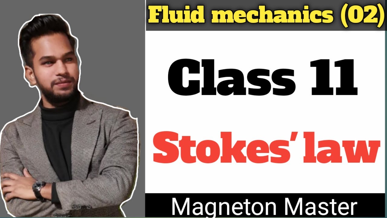 Class 11 | Stokes' law | Fluid dynamics | hydrodynamic | Viscous force ...