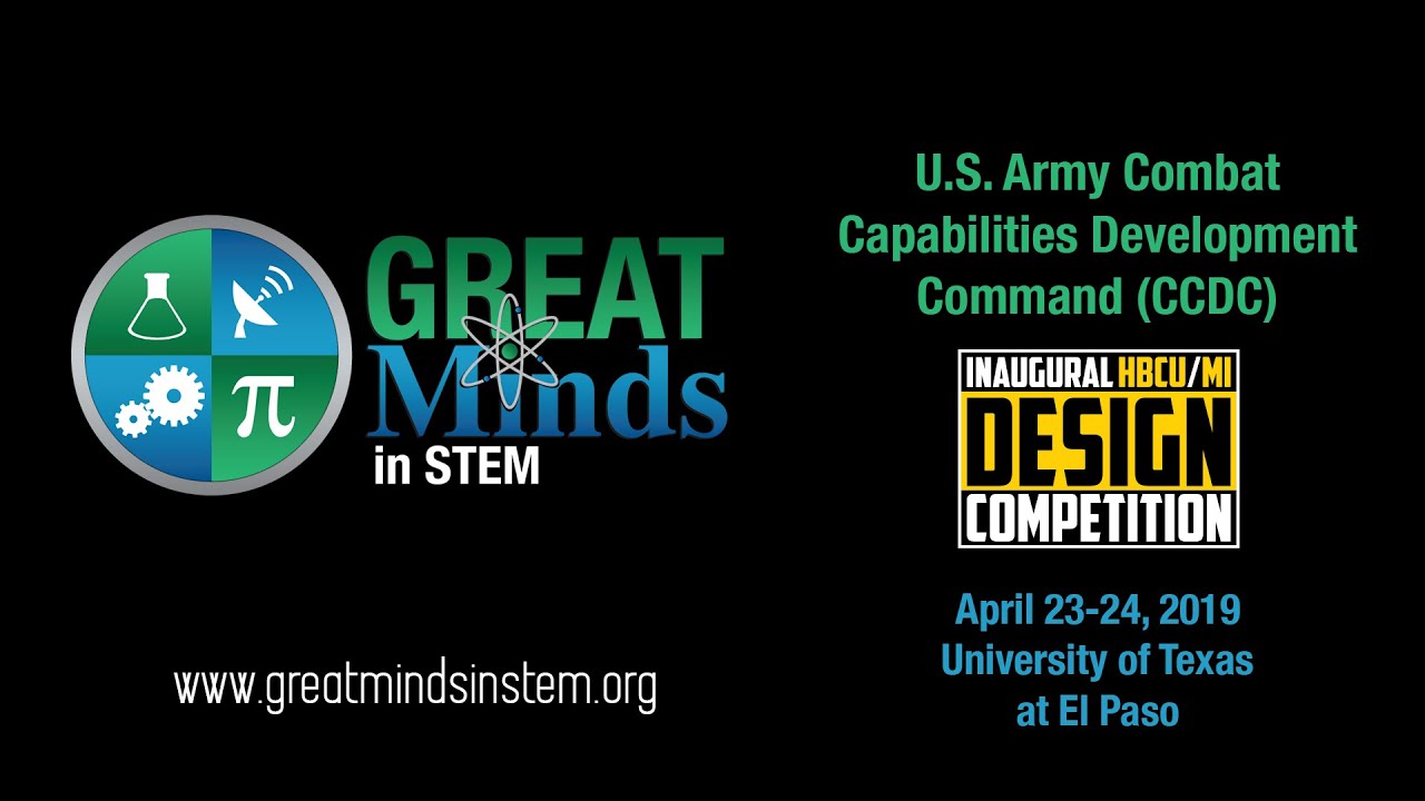 U.S. Army CCDC's Inaugural HBCU/MI Design Competition - YouTube