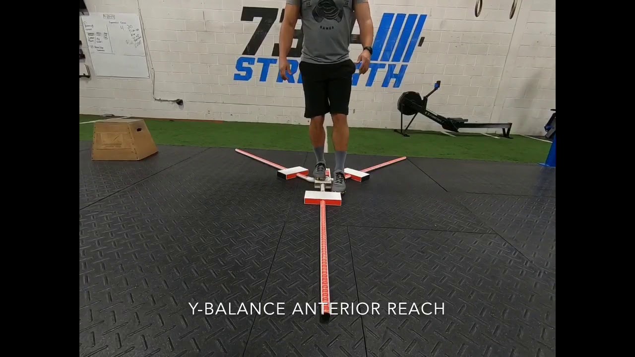 Y-Balance Anterior Reach - YouTube