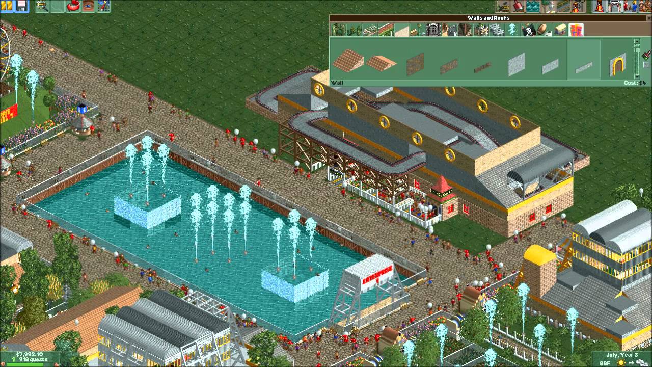 RCT2 Building the MegaPark [Part 2] "Super Karts!" - YouTube