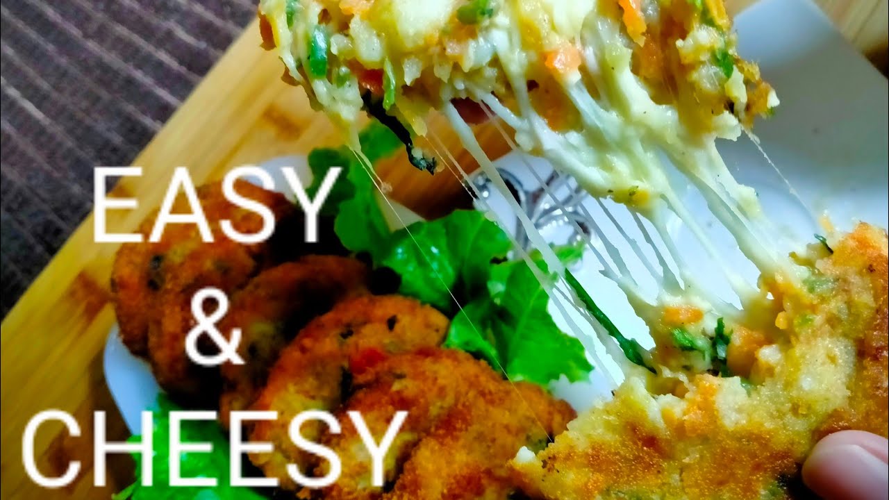 Cheese kebab | How to make cheese kebab at home | Easy cheese cutlets ...