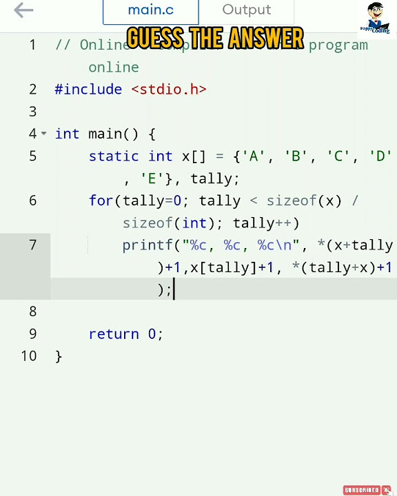 Guess The Answer For Above Program Using C Happycoding Cprogramming Tamil C Programming