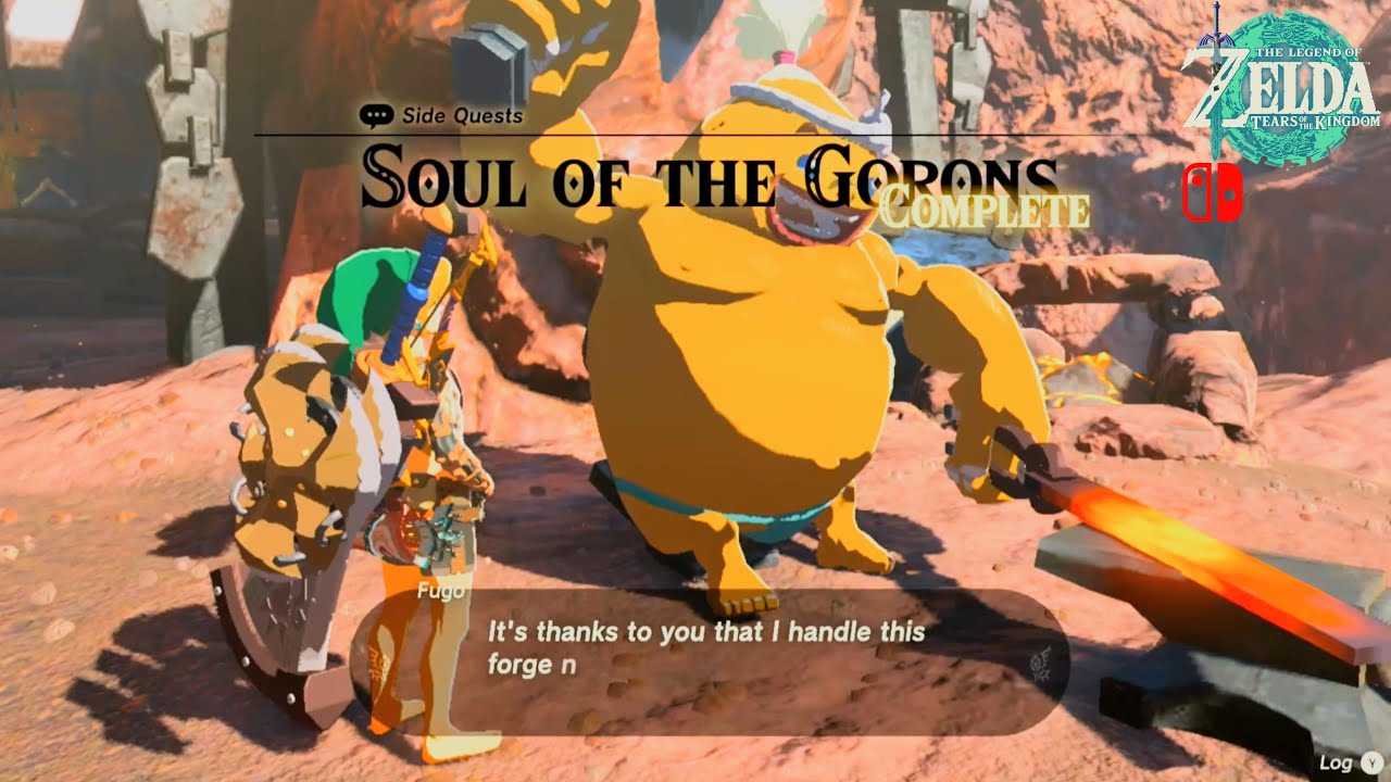 Legend of Zelda TOTK - Side Quests: Soul of the Gorons & Boulder ...