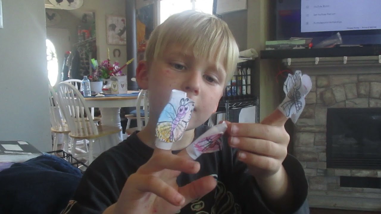 easy Fingerlings, Finger puppets bug Craft for young kids - YouTube