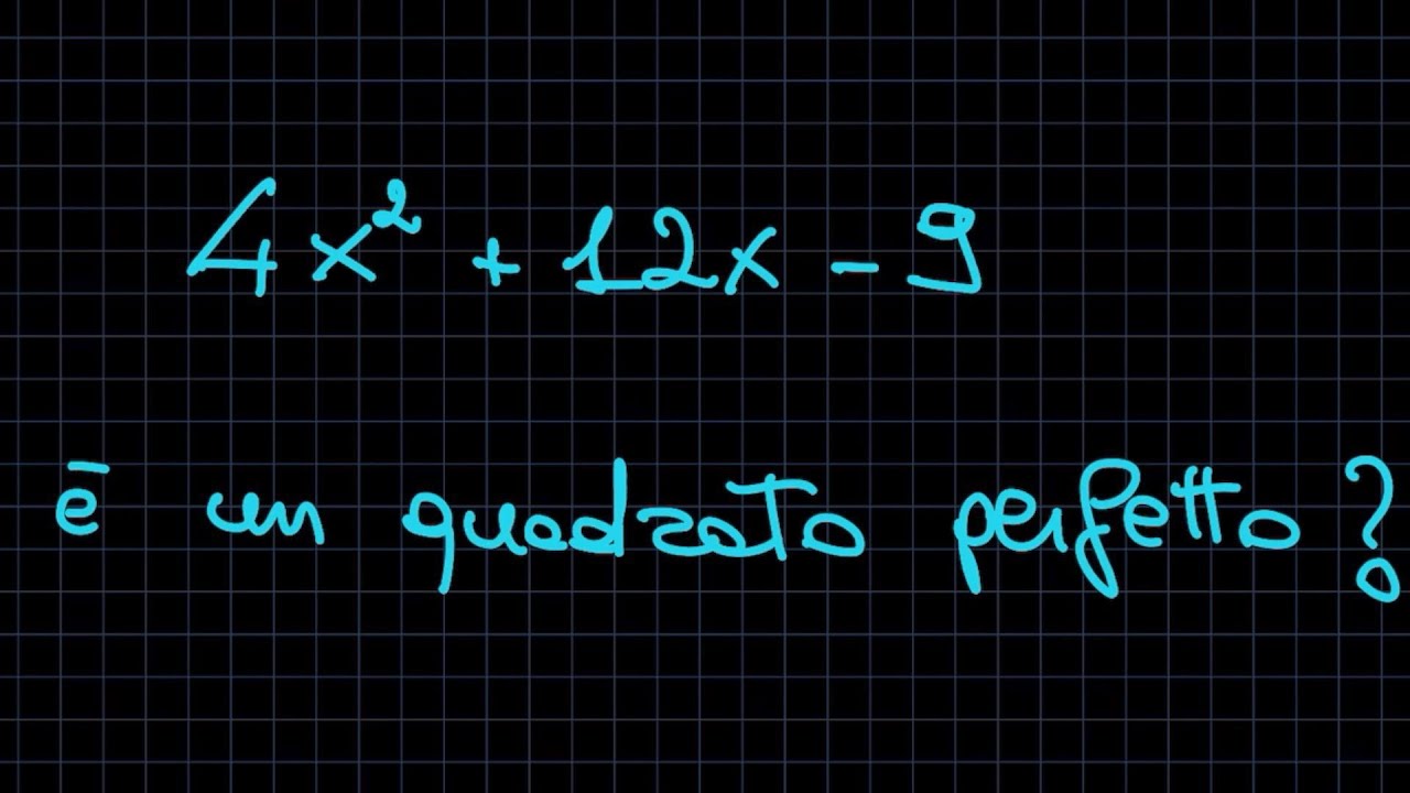 Quale polinomio è un quadrato perfetto? RadicediPiGreco - YouTube