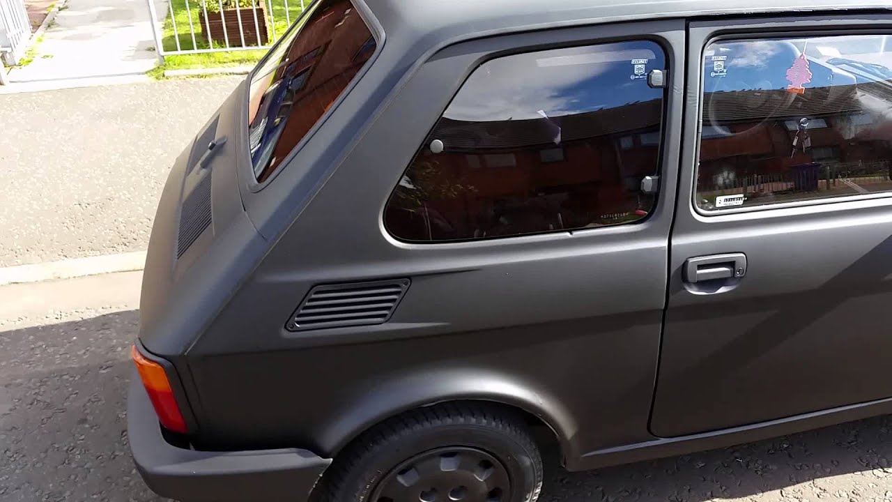 Fiat 126p in Black 1996 650cc - YouTube