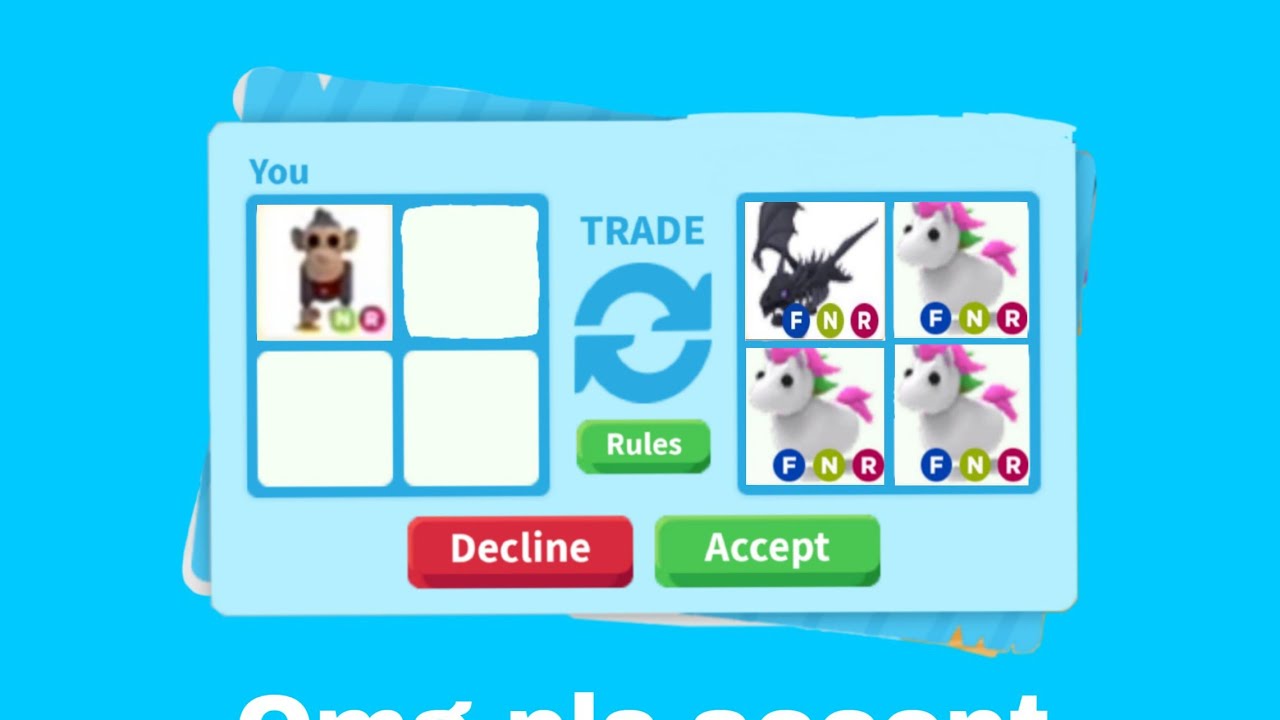 adoptme in roblox trading ride fly toy monkey - YouTube