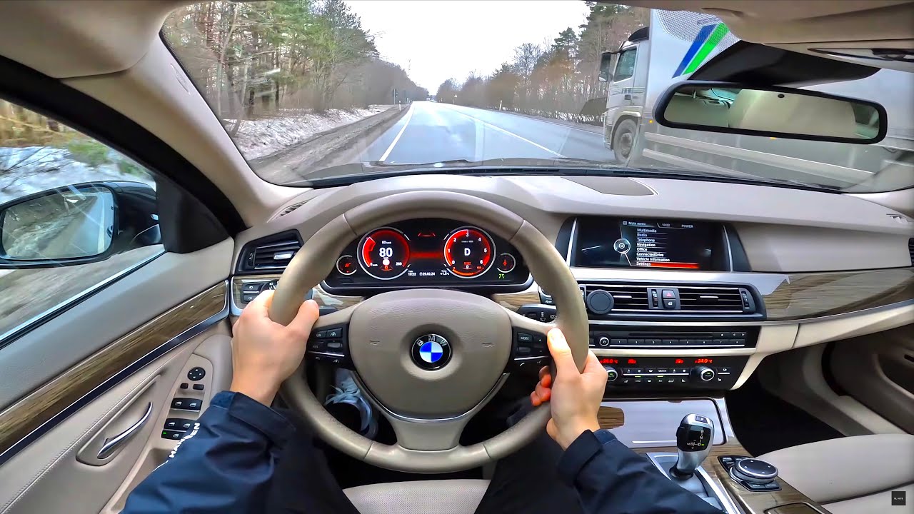 BMW F11 LCI 2.0D 2013 | 4K POV Test Drive - YouTube