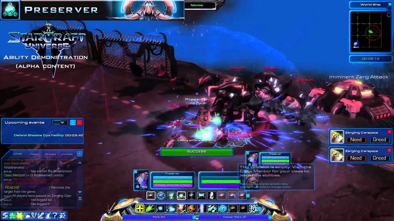 StarCraft Universe - Preserver Ability Demo (Alpha Content) - YouTube
