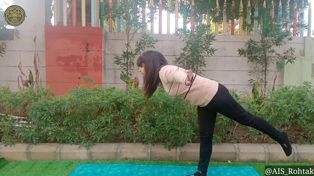 Yoga Time | Airplane Yoga Pose - YouTube