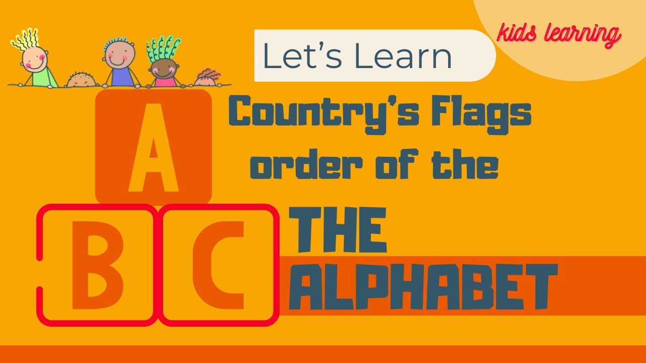 country's flags in alphabetic order - YouTube