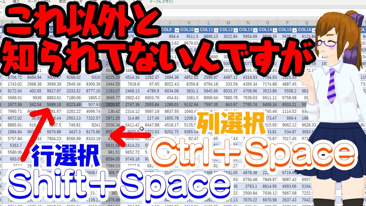 Excel Ctrl Space Shift Space YouTube excel-ctrl-space-shift-space-youtube
