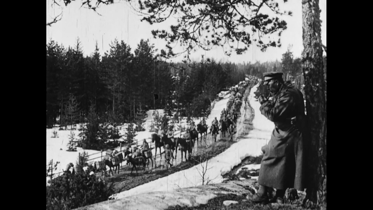 “German Help for Finland”- Footage of German Troops in Finland/Civil ...