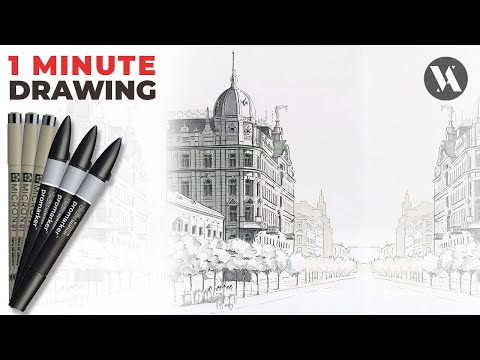 Destroyed Masterpiece Tenement Freehand Architecture Drawing Speedpainting Timelapse Video ★ 4K ★
