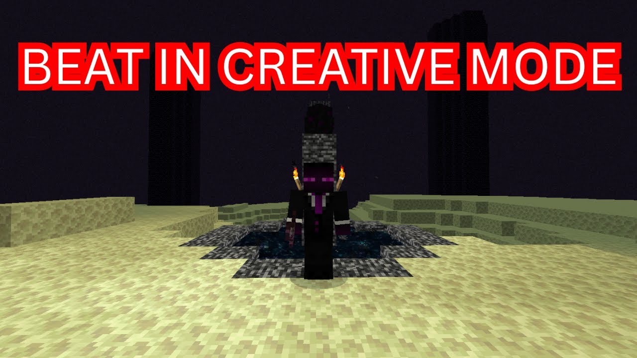 I Beat Minecraft in CREATIVE Mode - YouTube