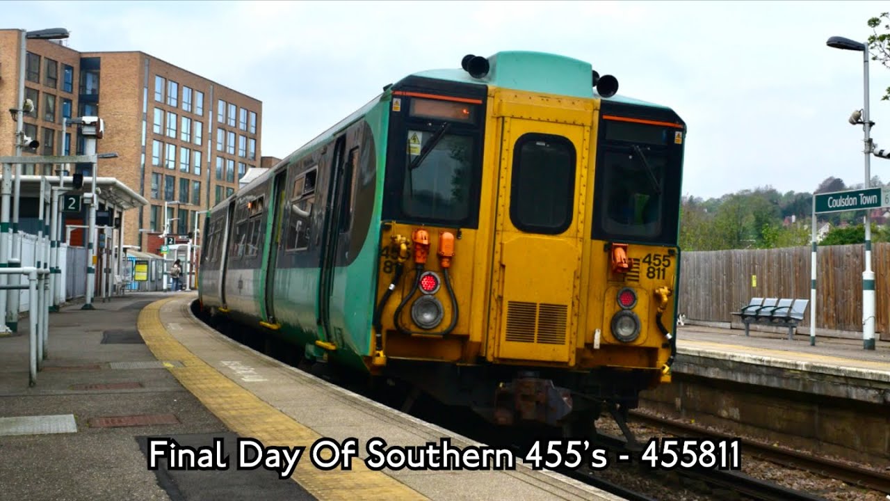 FINAL DAY IN SERVICE | Journey On A Southern Class 455 | 455811 | South ...