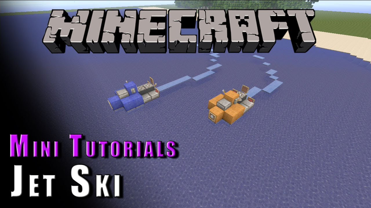 Minecraft :: Mini Tutorials :: Awesome Jet Ski - YouTube
