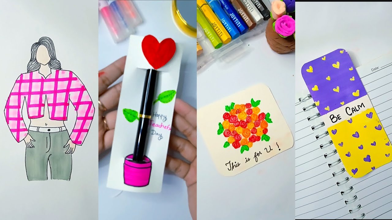 8 Cool Art Hacks || Easy Art tips || painting ideas || Drawing Tutorial ...