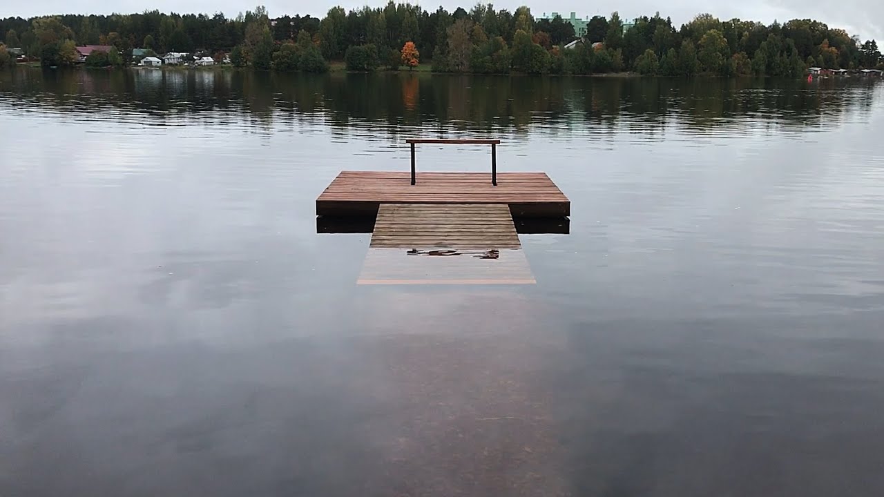 Built a Floating Dock out of Beer Kegs! 2022-2023 in 8 minutes - YouTube