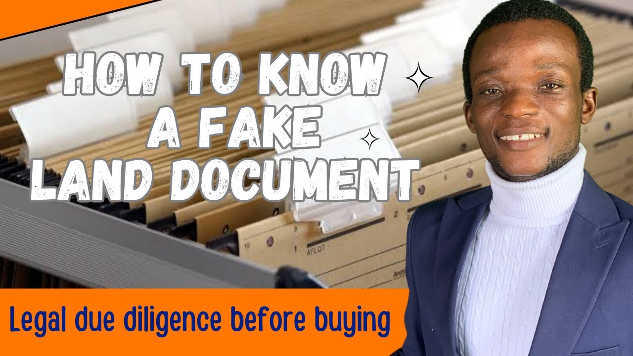 FAKE LAND DOCUMENTS - HOW TO KNOW FAKE PROPERTY DOCUMENTS #fakeland # ...