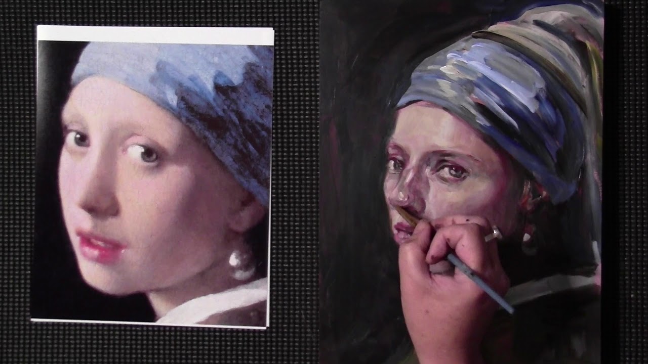 Vermeer style self portrait - YouTube