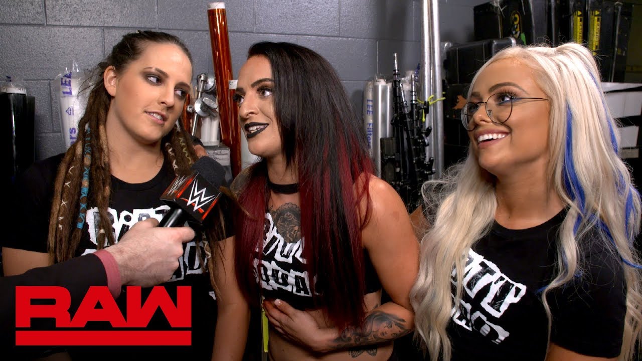 The Riott Squad welcome The Bella Twins to "Monday Night Riott": Raw ...