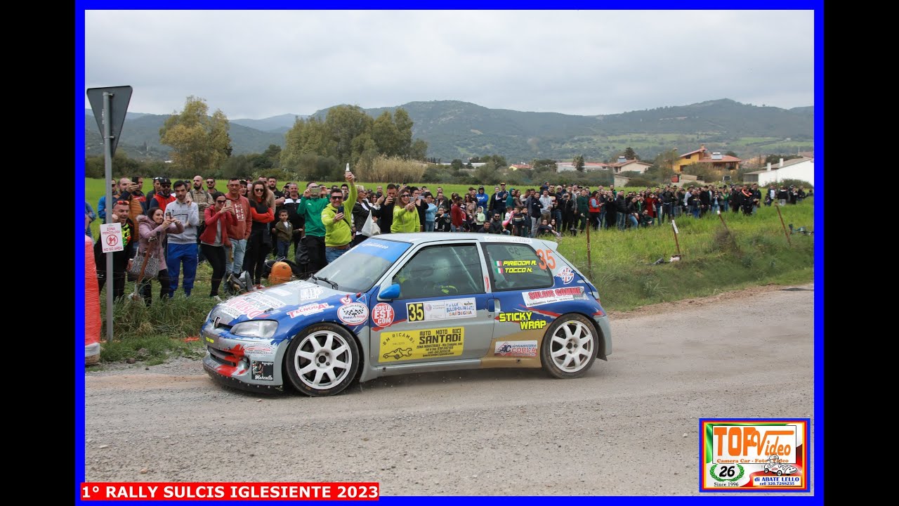 PIREDDA-TOCCO esterne 1° Rally SULCIS Iglesiente 2023#peugeot 106 MAXI ...