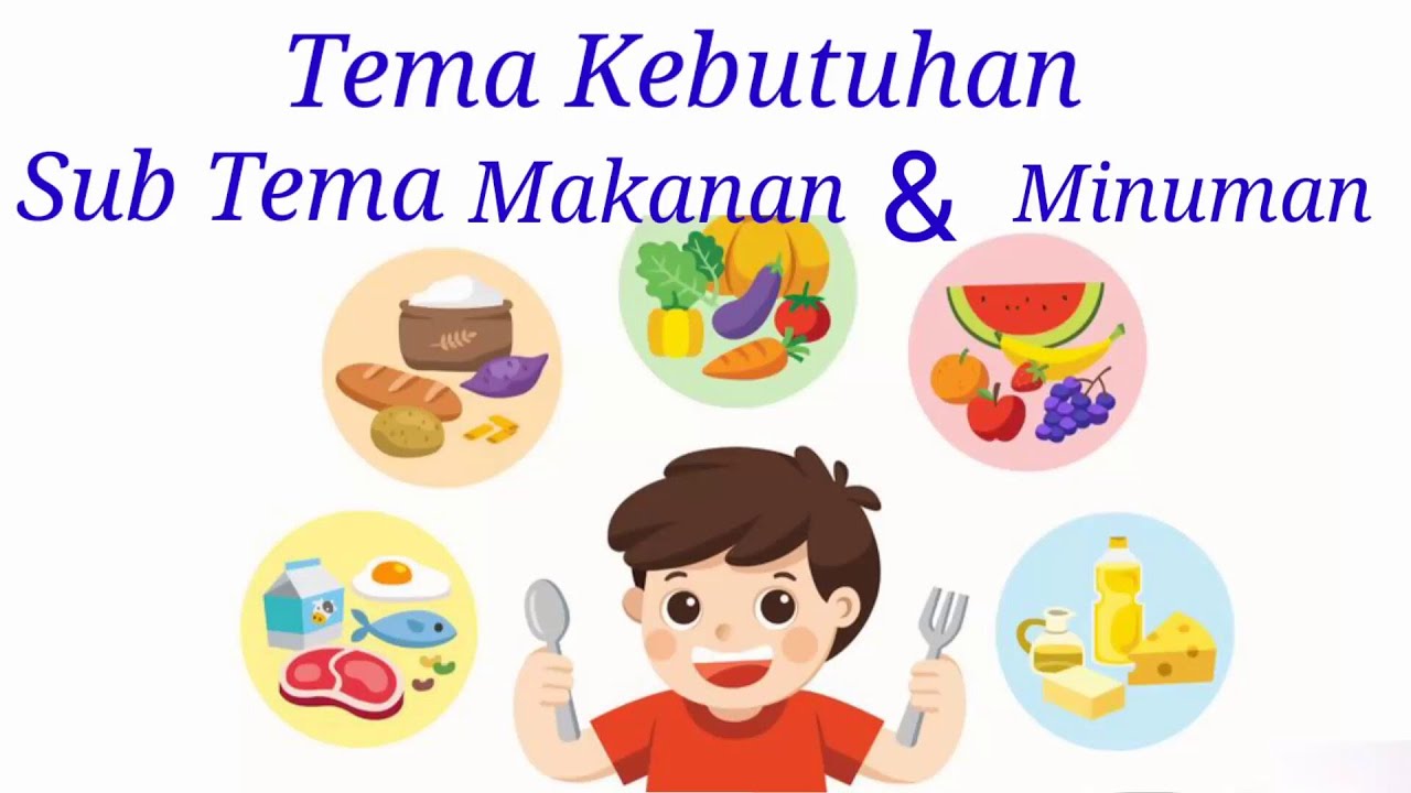 Media pembelajaran PAUD Tema Kebutuhan Sub Tema Makanan dan Minuman ...
