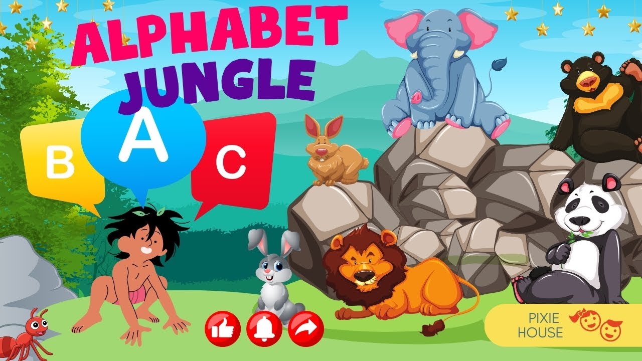 ABCD Learning "Alphabet Jungle" #abcd #animals #alphabetadventures # ...
