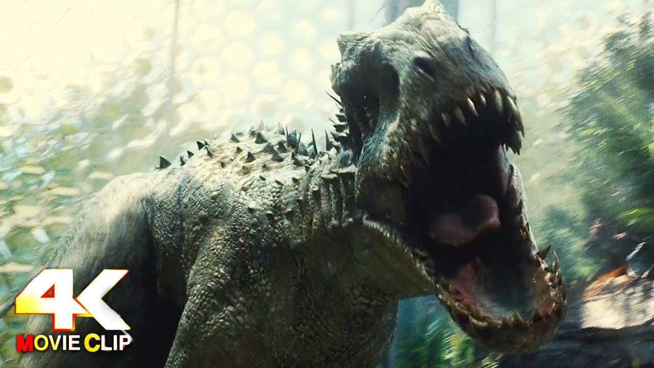 Jurassic World (2015) - Attack on the aviary scene [4K 60fps] - YouTube