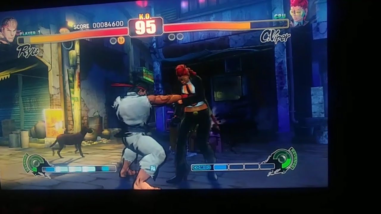 Streetfighter 4 Ryu Focus Attack on C.Viper Ryona - YouTube