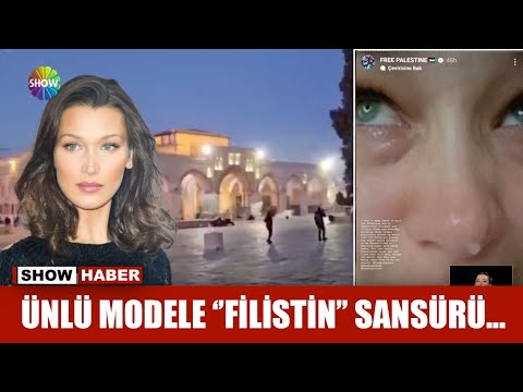 Ünlü modele ''Filistin'' sansürü...
