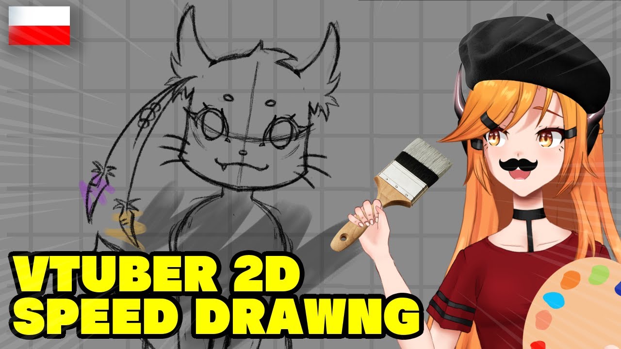 VTUBER 2D Speed drawing - JAK PRZYGOTOWAĆ POSTAĆ | Live2D tutorial PL ...