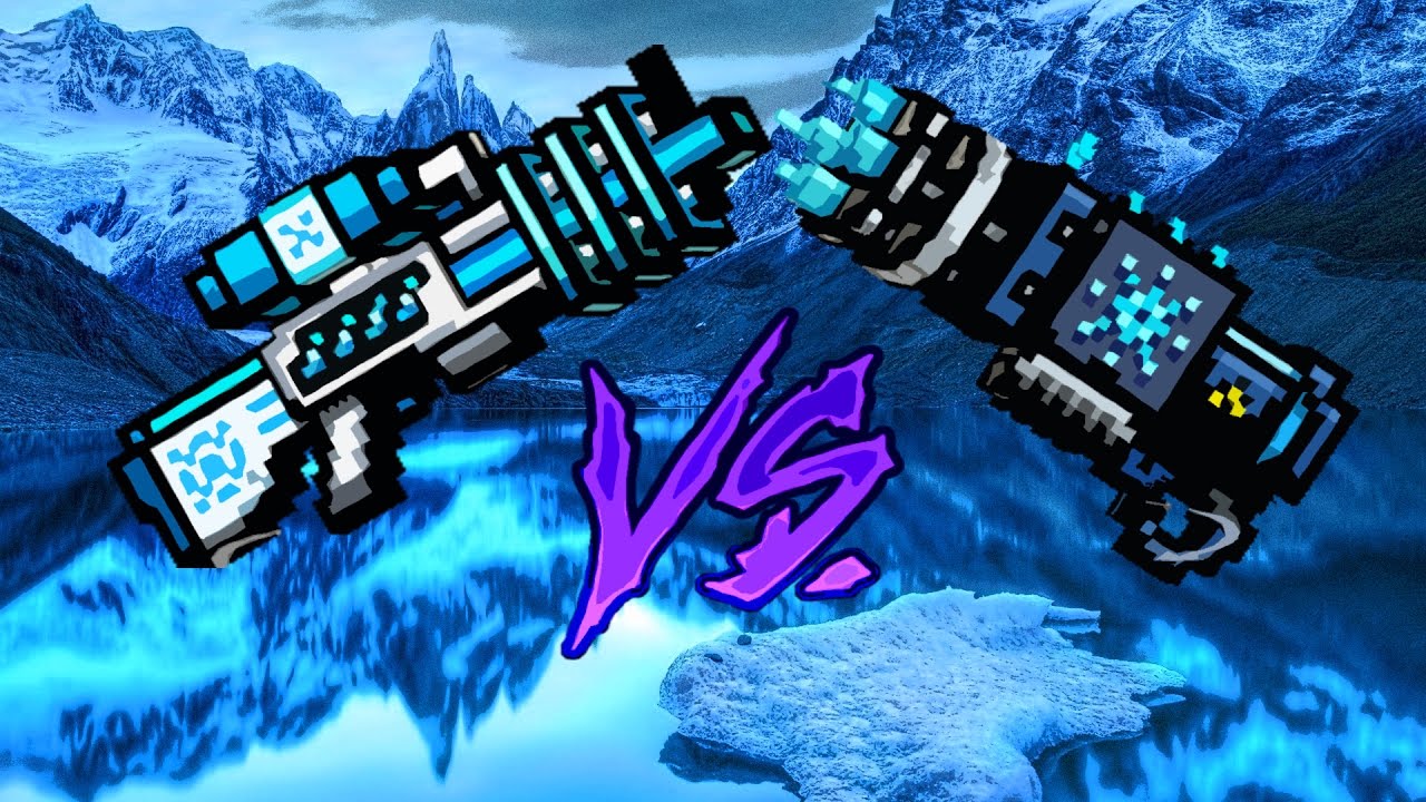 Pixel Gun 3D - Freeze Ray Rifle VS Icicle Minigun - YouTube
