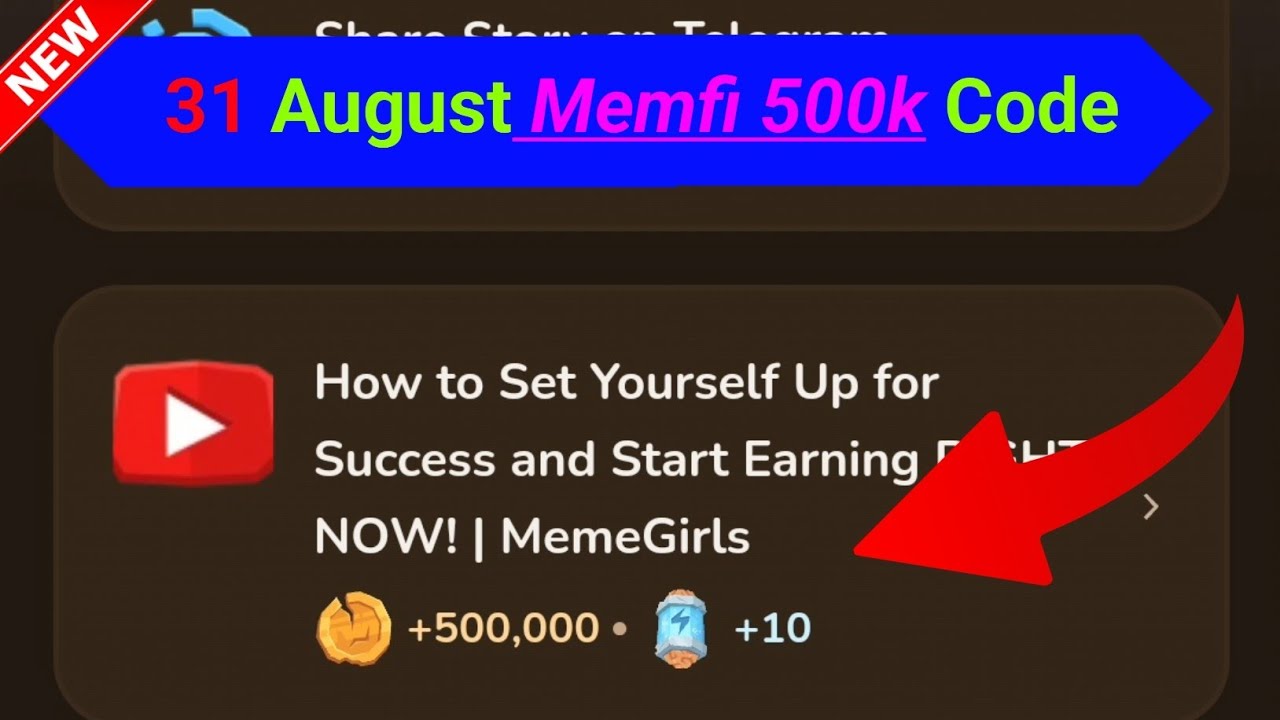 31 August Memfi Secret Code | Memfi 500k Code | Today Memfi Airdrop ...
