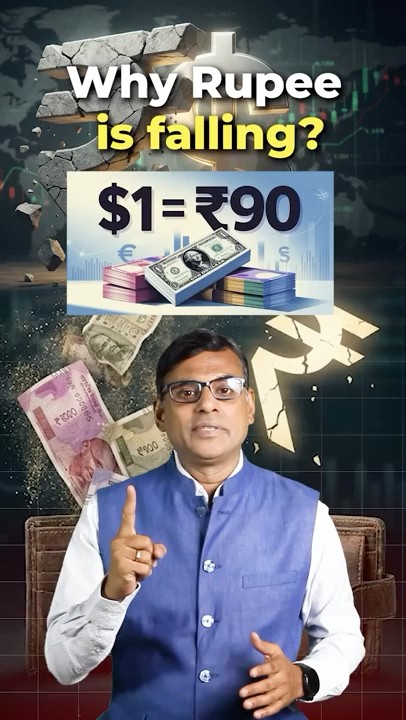 Why Rupee is falling I Rupee at 90 Per Dollar I #marketing #shorts # ...