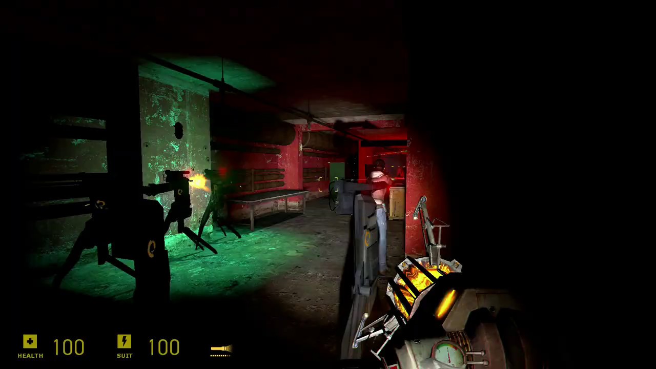 Half-life 2 - Five turrets vs one energy ball. - YouTube